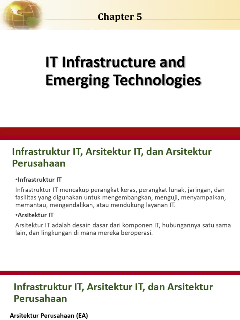Materi Ajar Chapter 5 - IT Infrastructure and Emerging Technologies | PDF