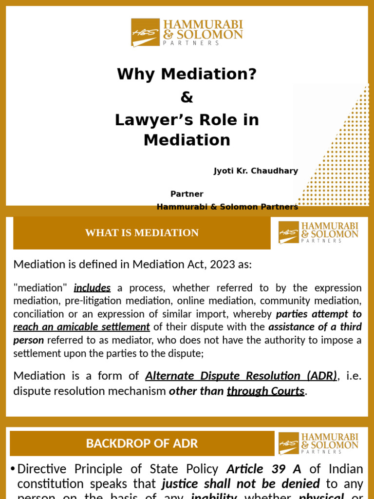 Mediation | PDF