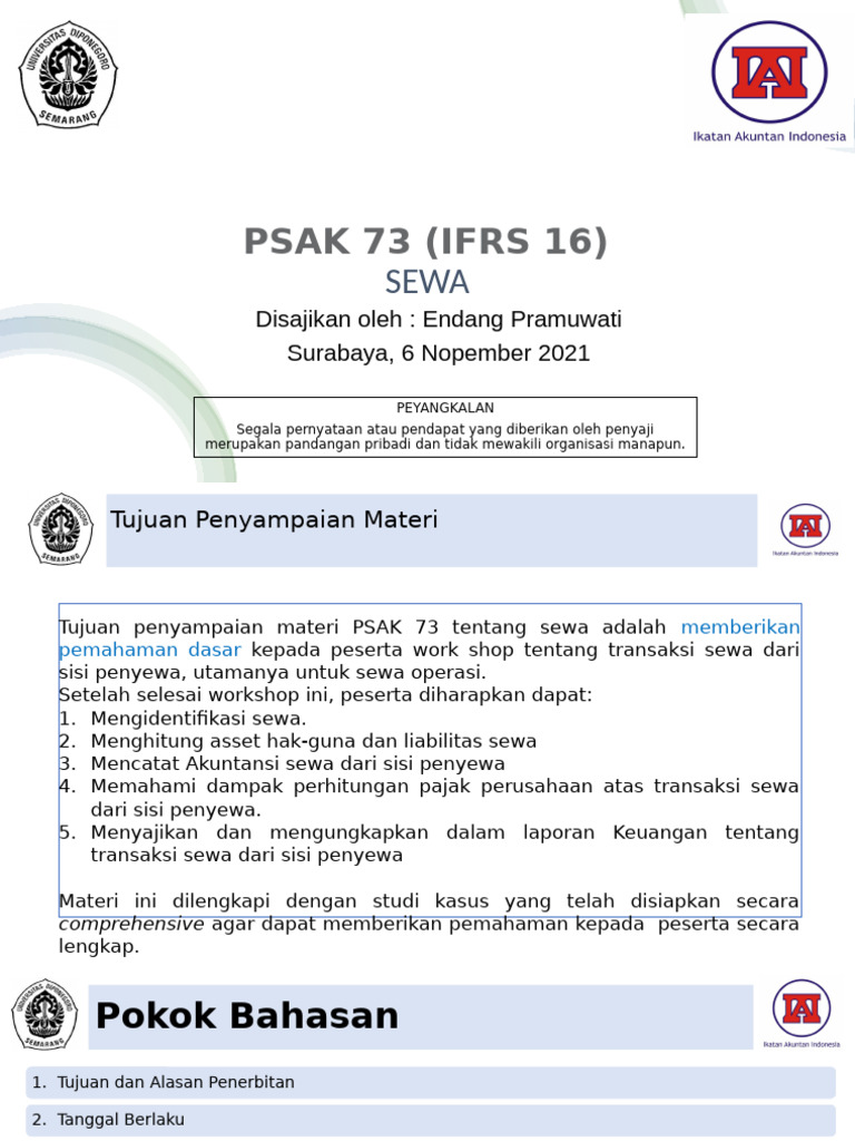 PSAK 73 - Sewa - 061121 | PDF