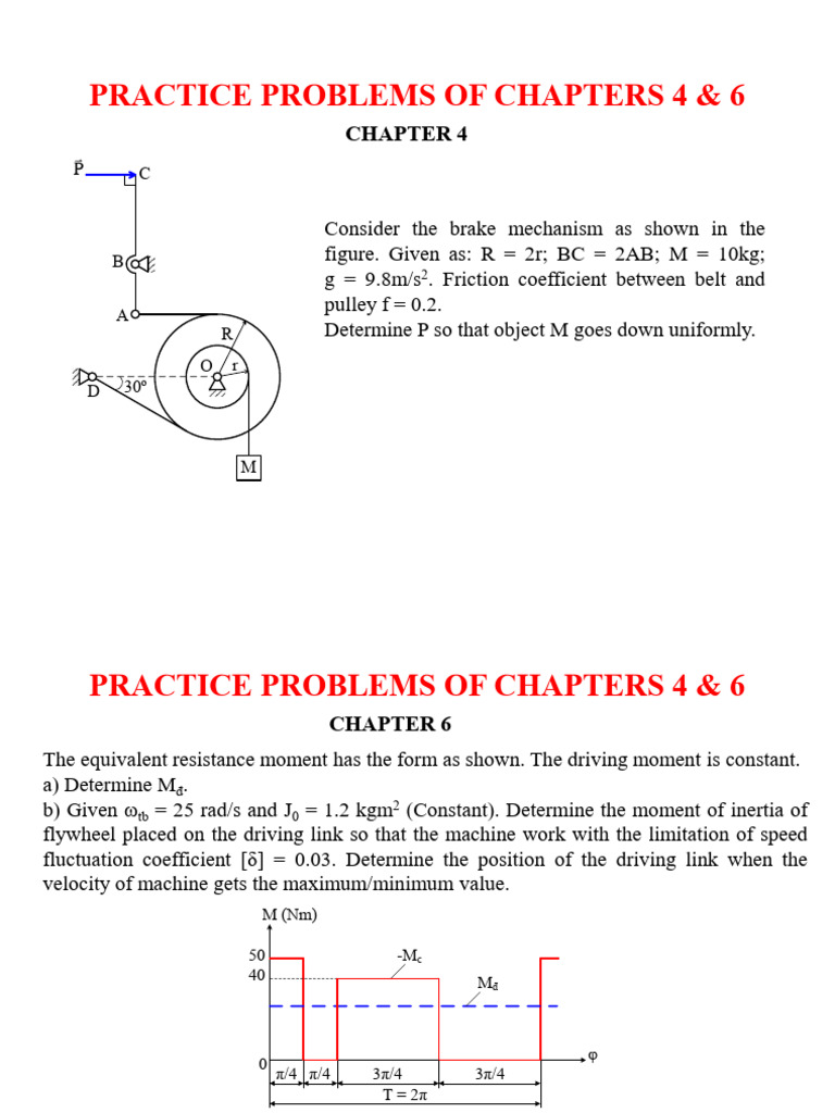 Practice Problems of Chapters 4, 6 | PDF