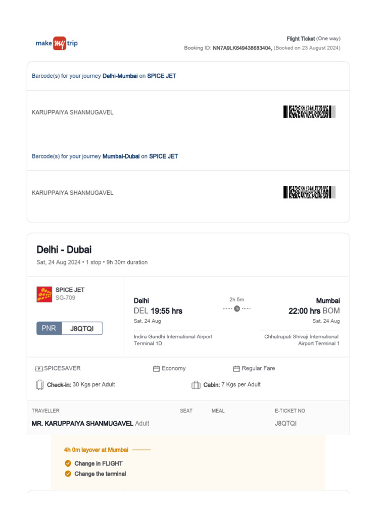 NN7A9LK649438683404 ETicket | PDF