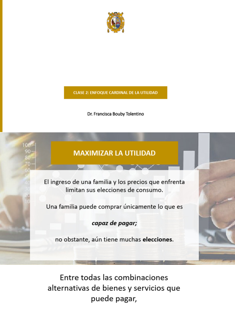 Clase 2 - Enfoque Cardinal de La Utilidad | PDF