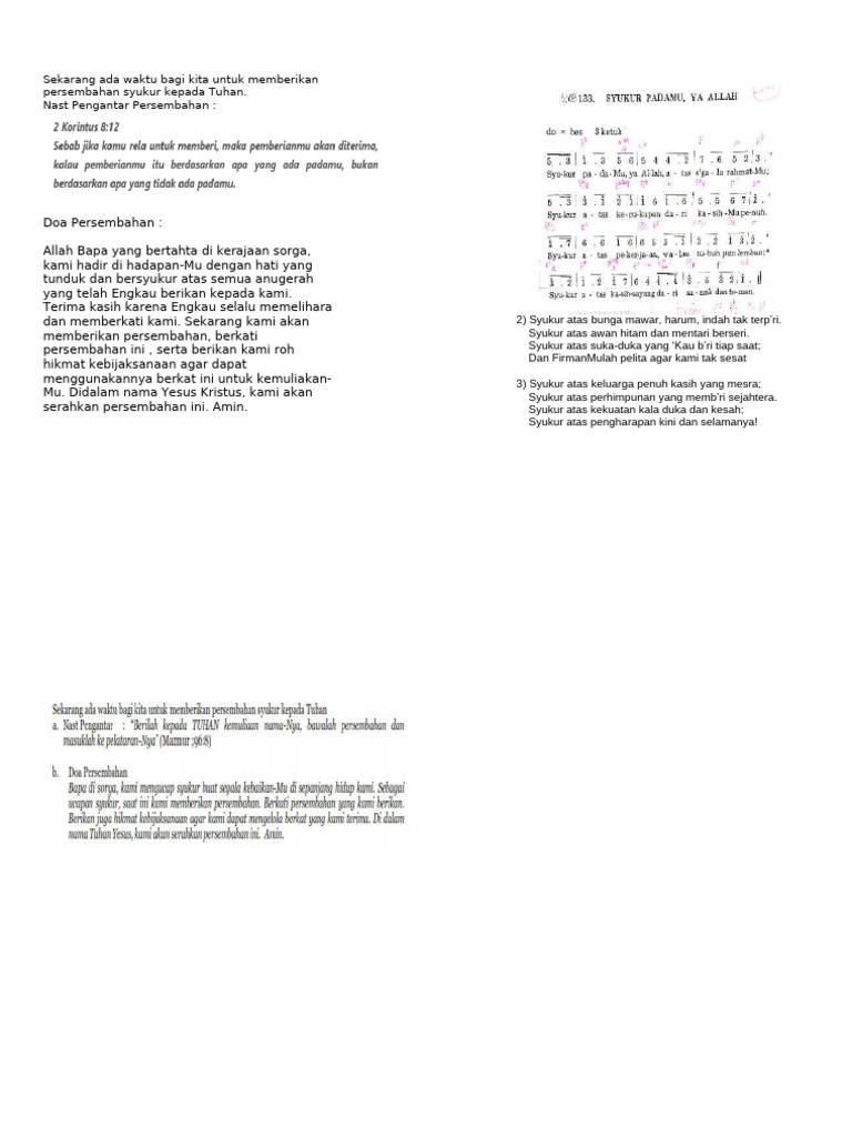 Nast Pengantar Persembahan | PDF