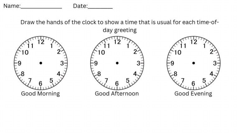 Time-Of-Day Greetings | PDF