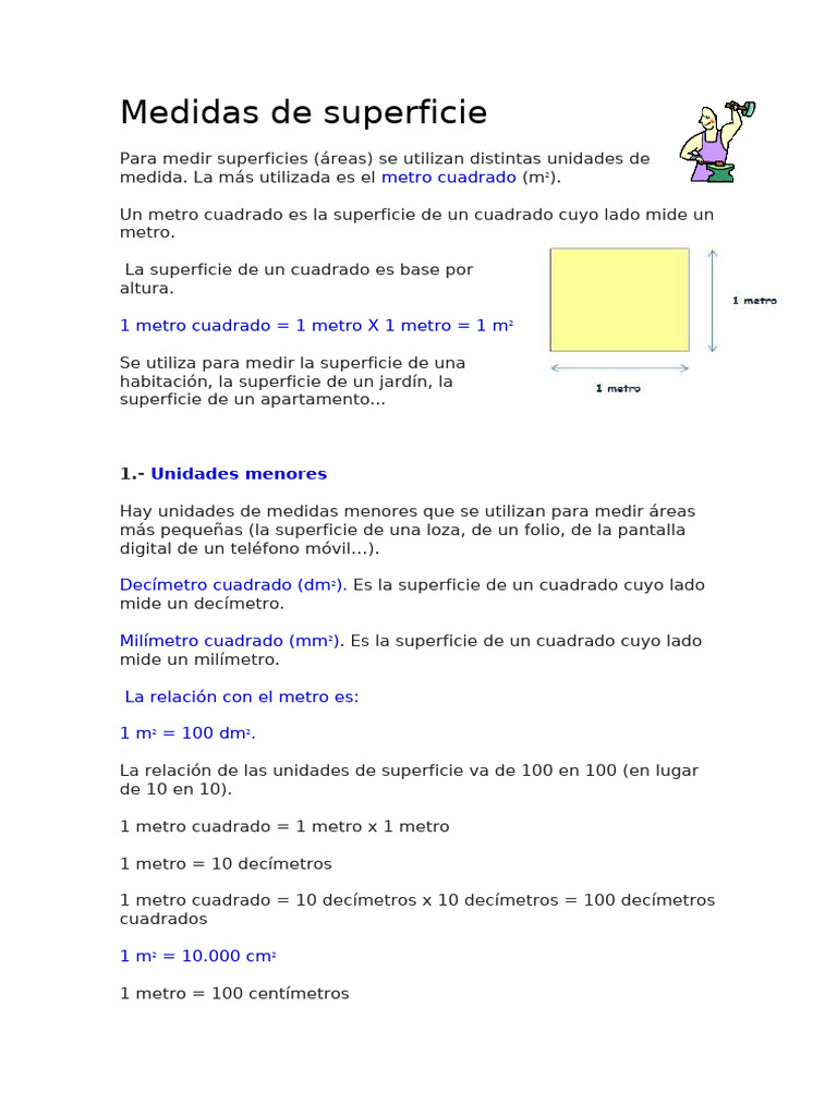 Medidas de Superficie | PDF