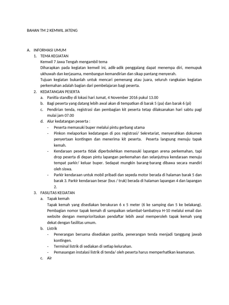 Bahan TM 2 Kemwil Jateng | PDF