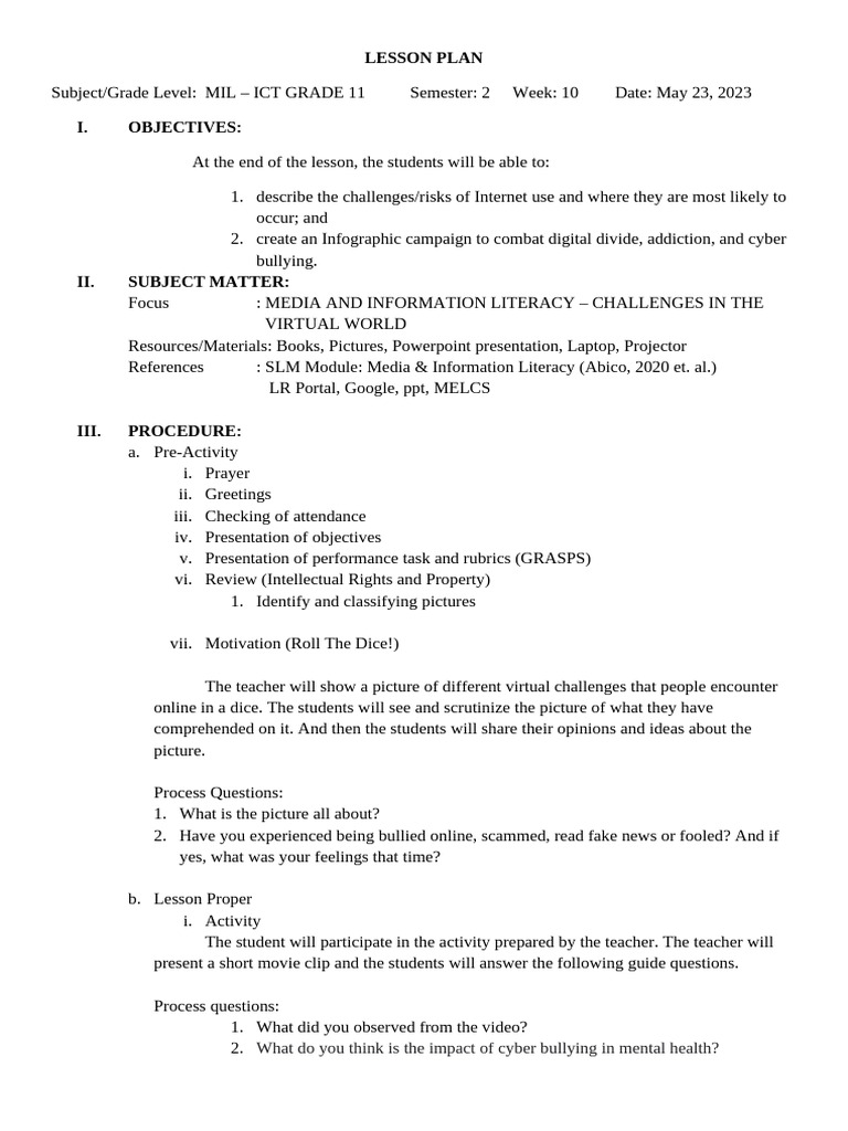 Learning Plan 2 | PDF