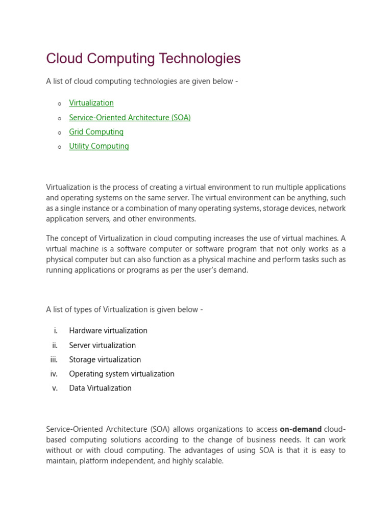 Cloud Tech Overview for IT Pros | PDF | Cloud Computing | Technology & Engineering