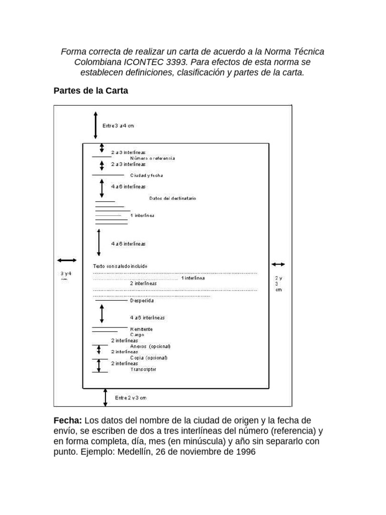 Forma Correcta de Realizar Un Carta de Acuerdo A La Norma Técnica ...