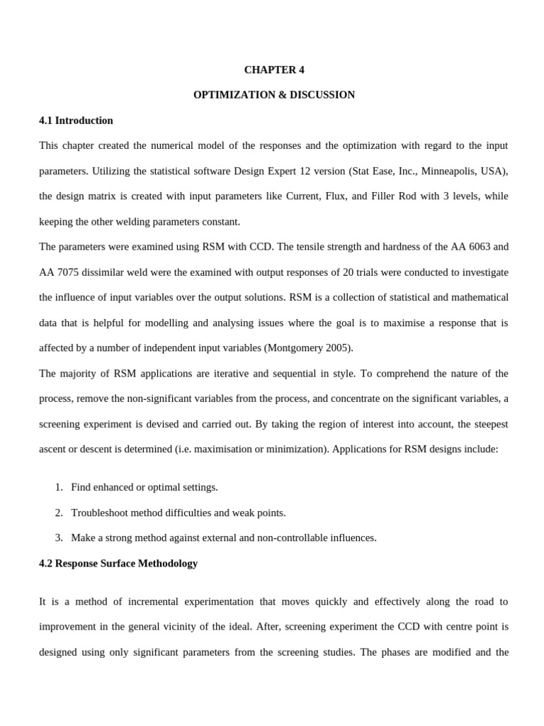 Optimization and Discussion | PDF