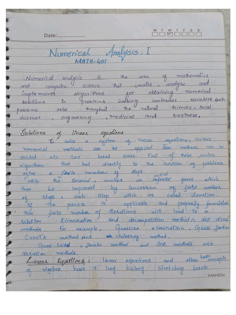 Numerical Analysis 1 | PDF Numerical Analysis 1 | PDF