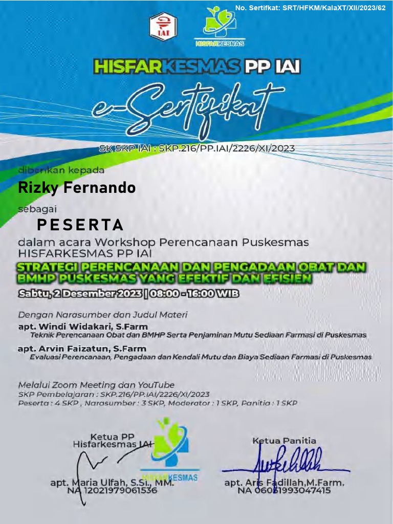 Workshop Rizky | PDF