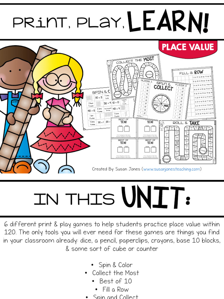Print Play: Place Value | PDF