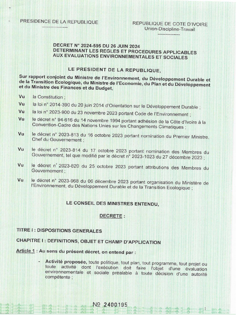 Code Environnemental Salubrite 2024 | PDF