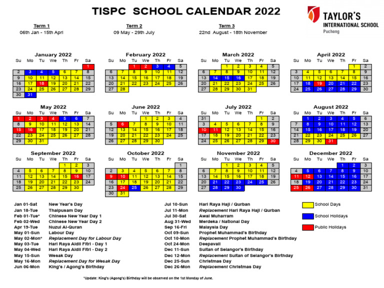 2022 TISPC Calendar | PDF