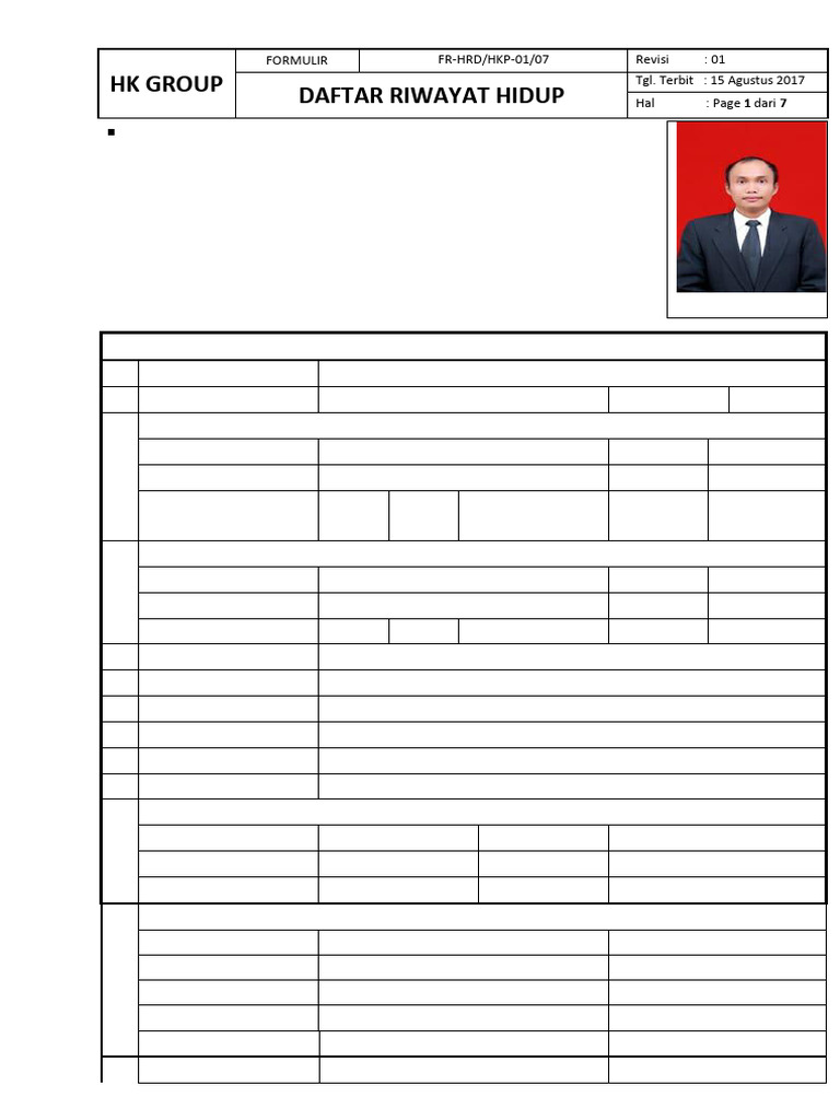 CV RH Psikogram Daud | PDF