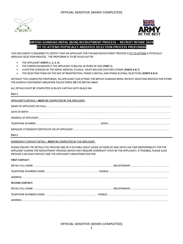 Ri24:25 Fit To Attend Form | PDF