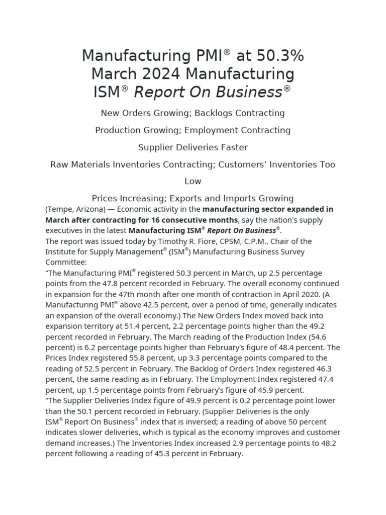 Manufacturing PMI | PDF