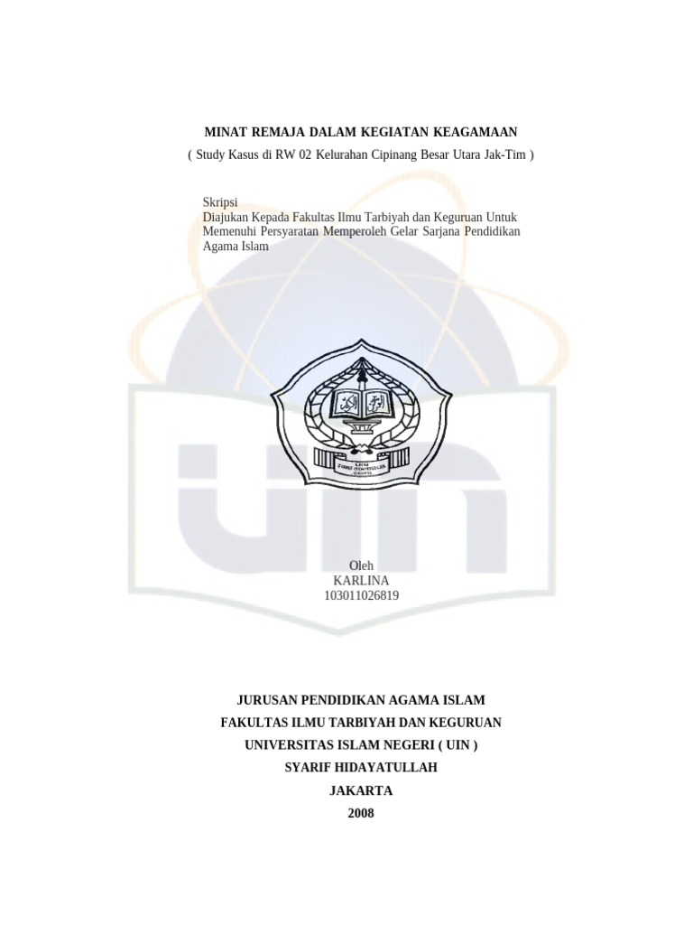 Angket Remaja Religius | PDF