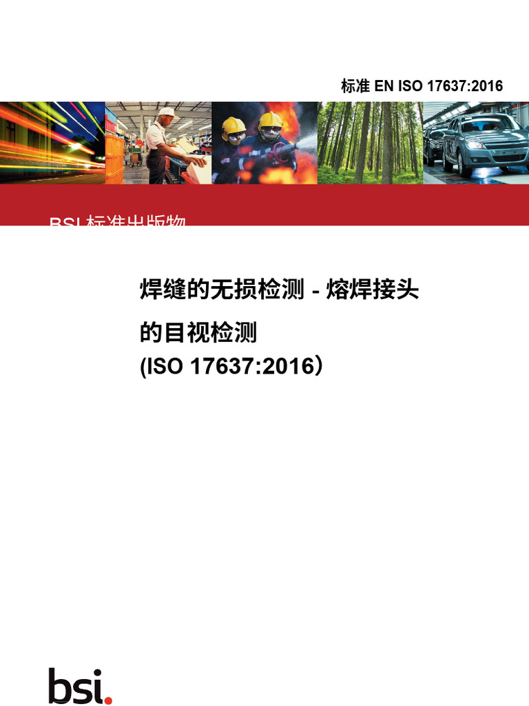 Bs en Iso 17637-2016中文版 目视检测标准 | PDF