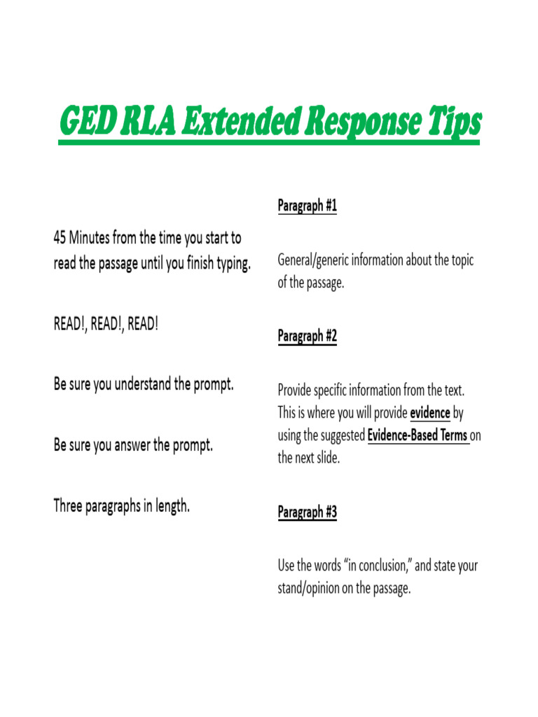 Test Info Tips Samples RLA | PDF