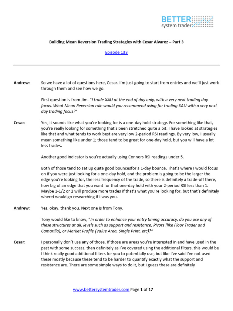 3 CesarAlvarez-mean Reversion | PDF