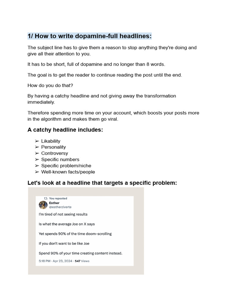 The Personal Brand Builder - Esther | PDF