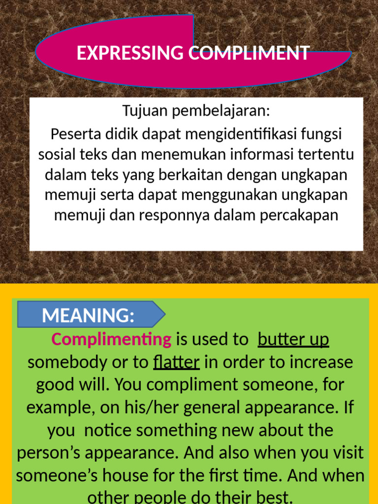 Compliment Pert 1 | PDF