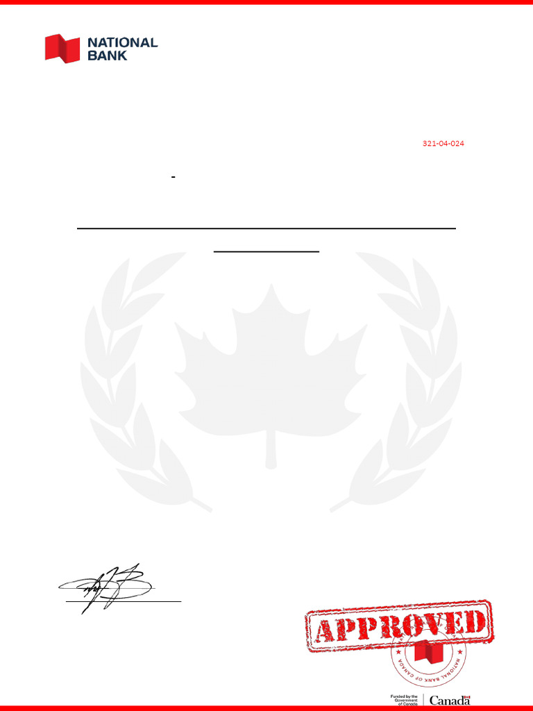 CONFIRMATION OF FUNDS FOR SWIFT TRANSFER National Bank | PDF