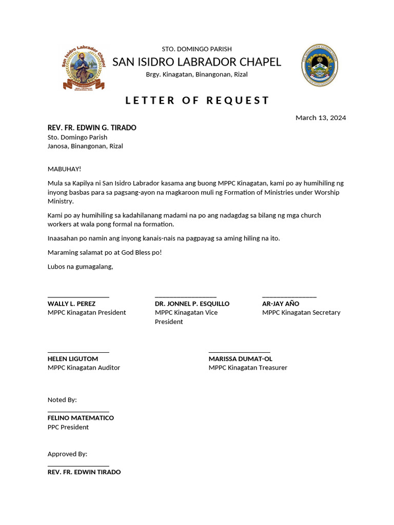 Letter of Request FORMATION | PDF
