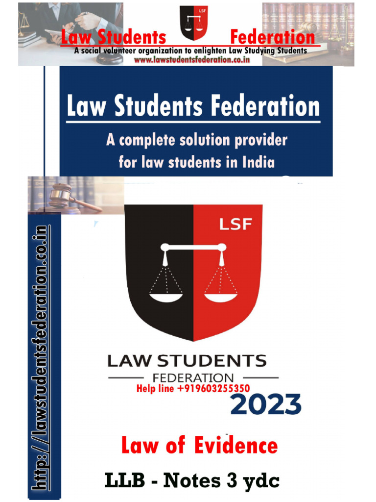 Law of Evidence Water | PDF