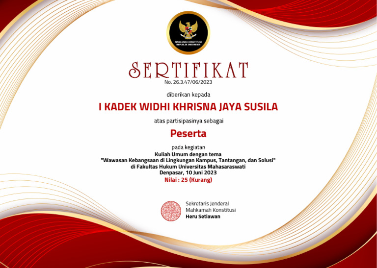 I Kadek Widhi Khrisna Jaya Susila SKE | PDF