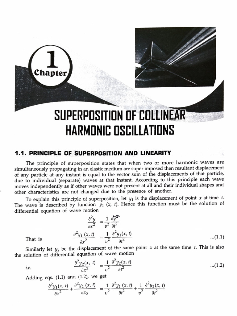 Superposition of Collinear: Harmonic Oscillations | PDF