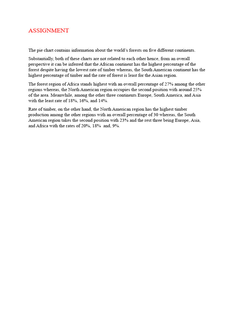 Assignment - Pie Chart | PDF