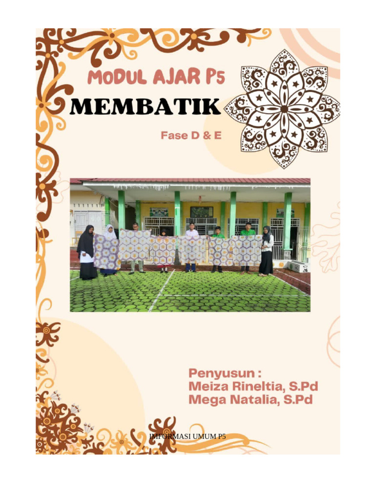 Modul P5 Kearifan Lokal Membatik | PDF