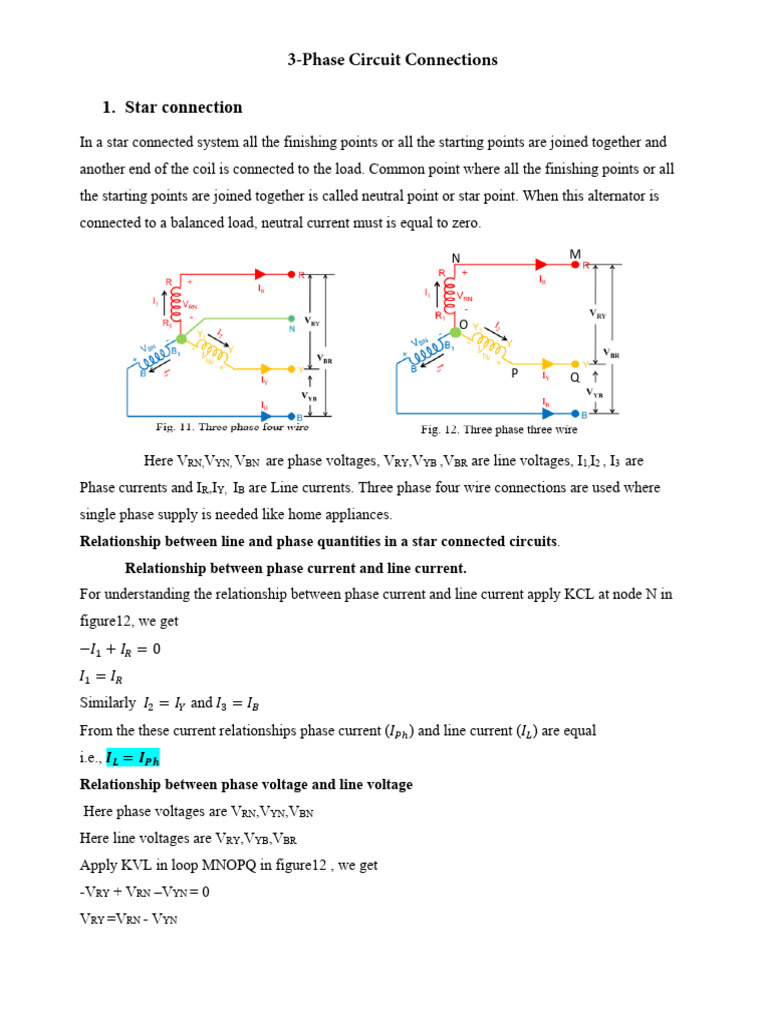3 Phase Connections | PDF