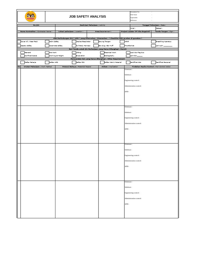 Draft Job Safety Analysis 2 | PDF