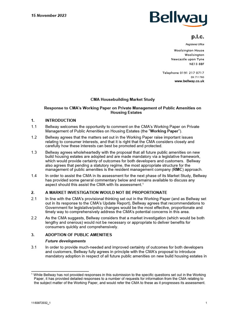 Bellway | PDF