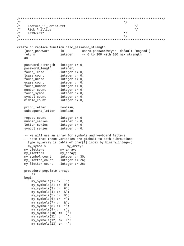 Lecture 11 Script | PDF