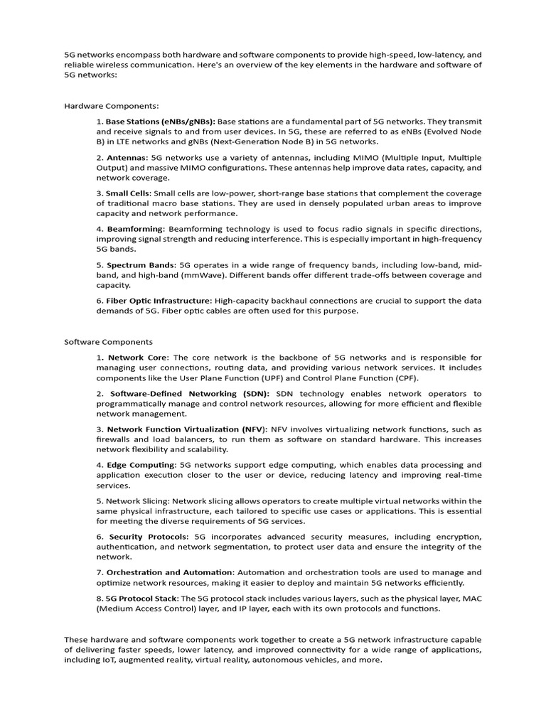 5G Network Report | PDF | Computer Network | Internet Of Things