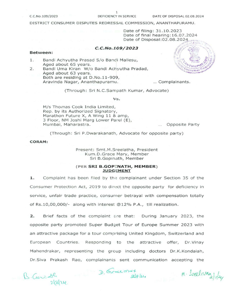 CC 109 2023 Judgment | PDF