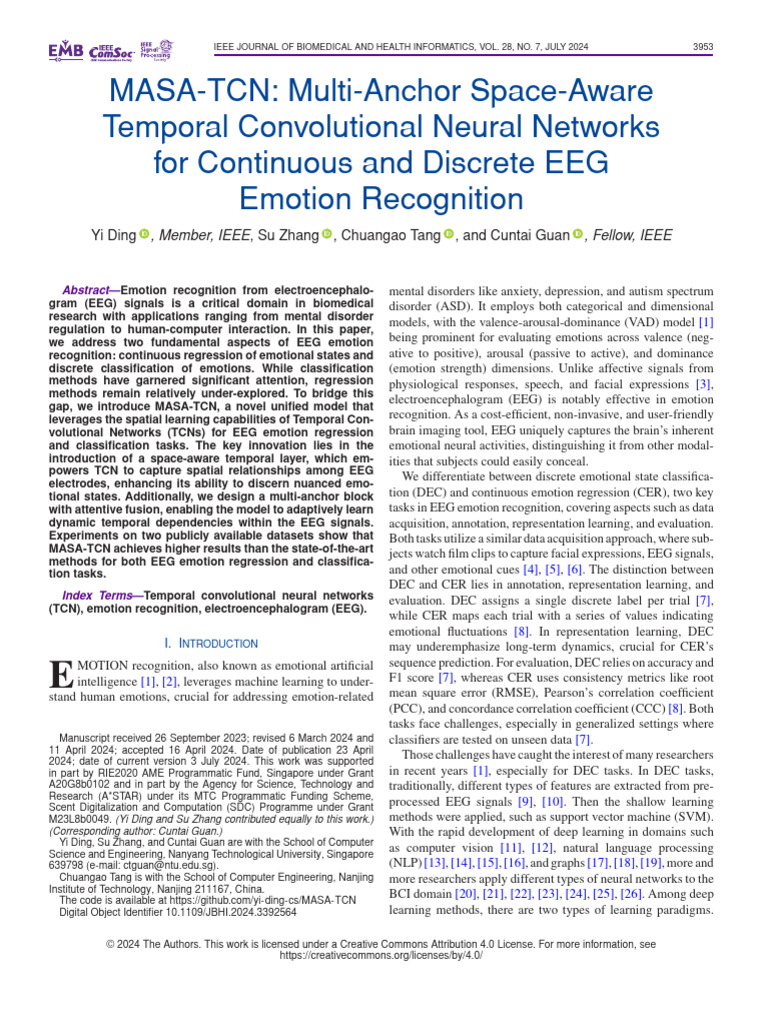 MASA-TCN Multi-Anchor Space-Aware Temporal Convolutional Neural ... MASA-TCN Multi-Anchor Space-Aware Temporal Convolutional Neural ...