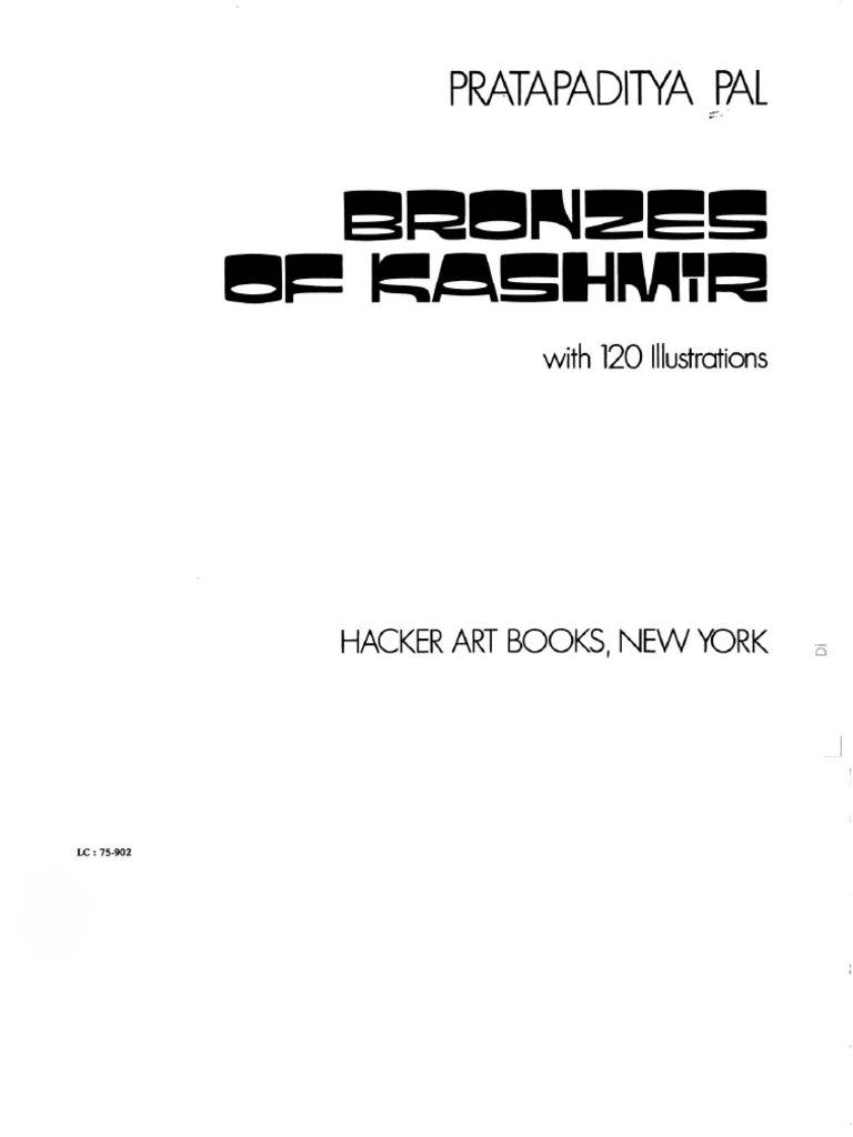 Bronzes of Kashmir - Pratapaditya Pal - 1, 1975 - Hacker Art Books ...