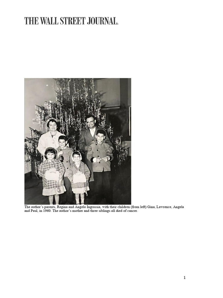 Solving The Cancer Mystery That Devastated My Family | PDF | Cancer ...