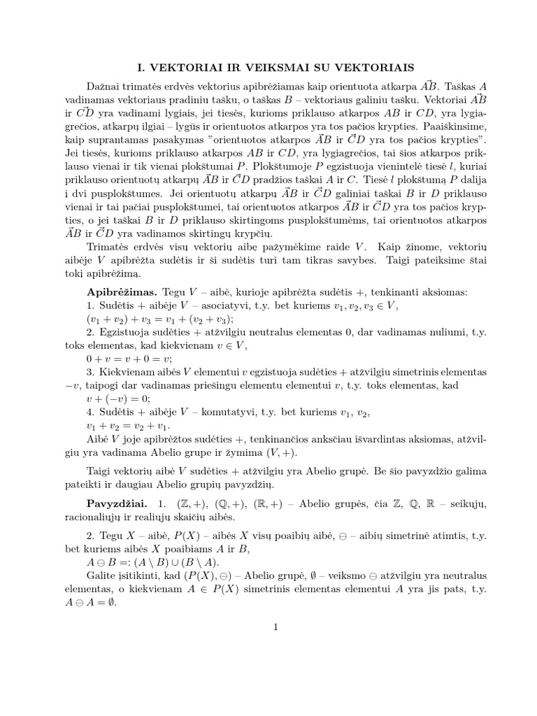 Geometrija Ir Algebra | PDF