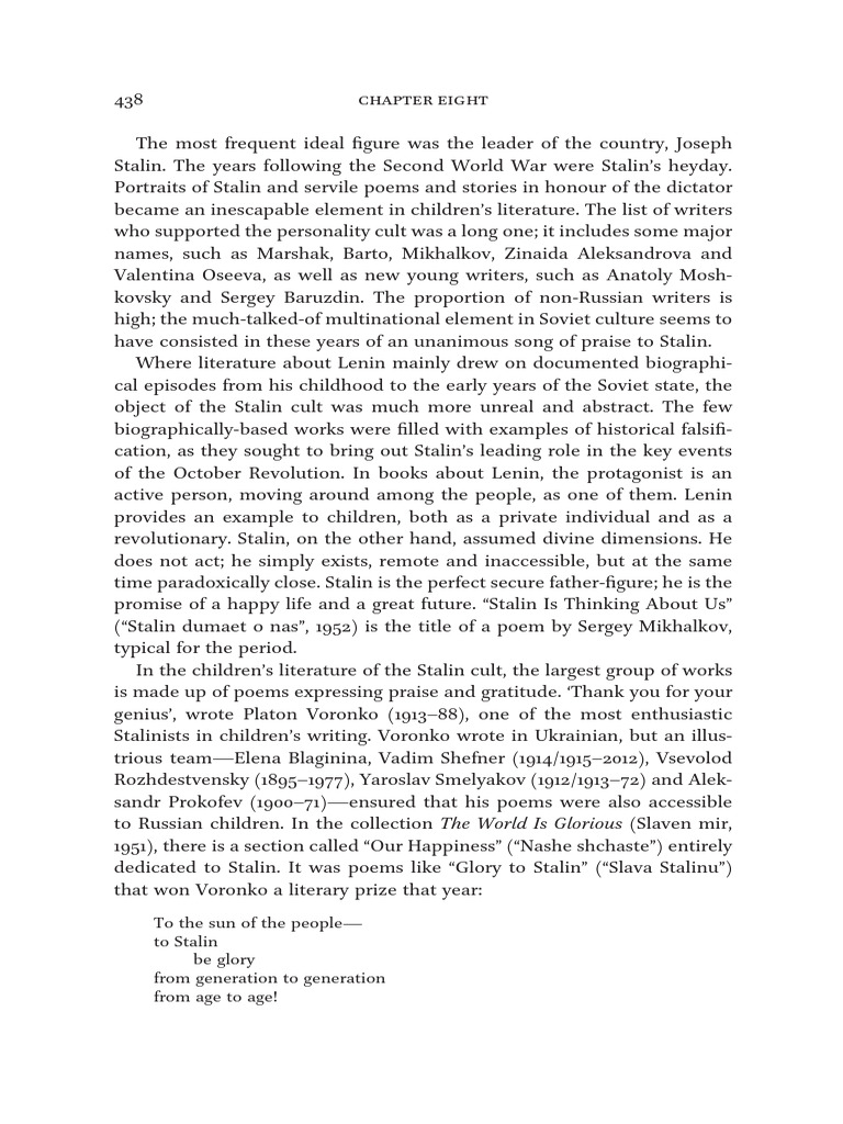 To The Sun of The People - To Stalin Be Glory From Generation To ...