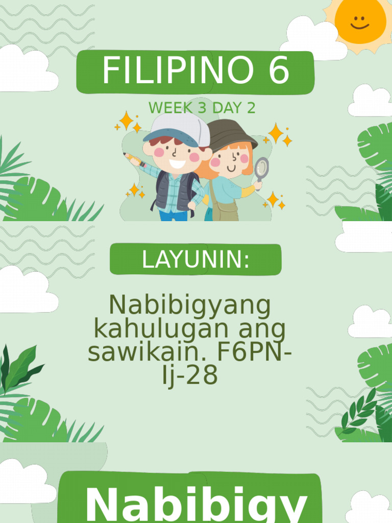 Filipino 6 Week 3 Day 2 | PDF