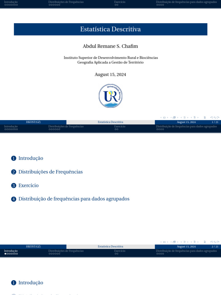 Aula de Estatística | PDF