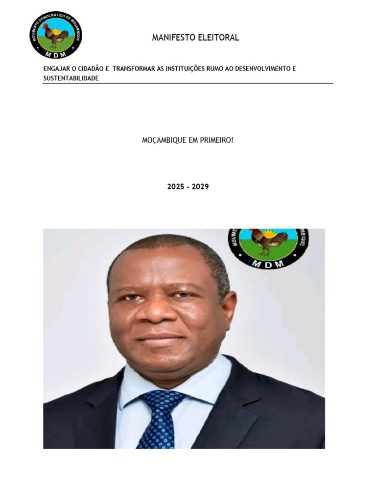 MDM - Programa Eleitoral - 2025-2029 - V3 - Final | PDF
