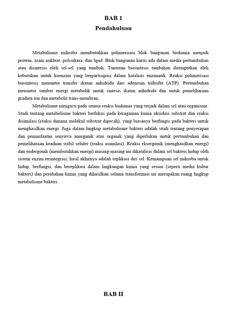 Makalah Metabolisme Mikroba | PDF Makalah Metabolisme Mikroba | PDF